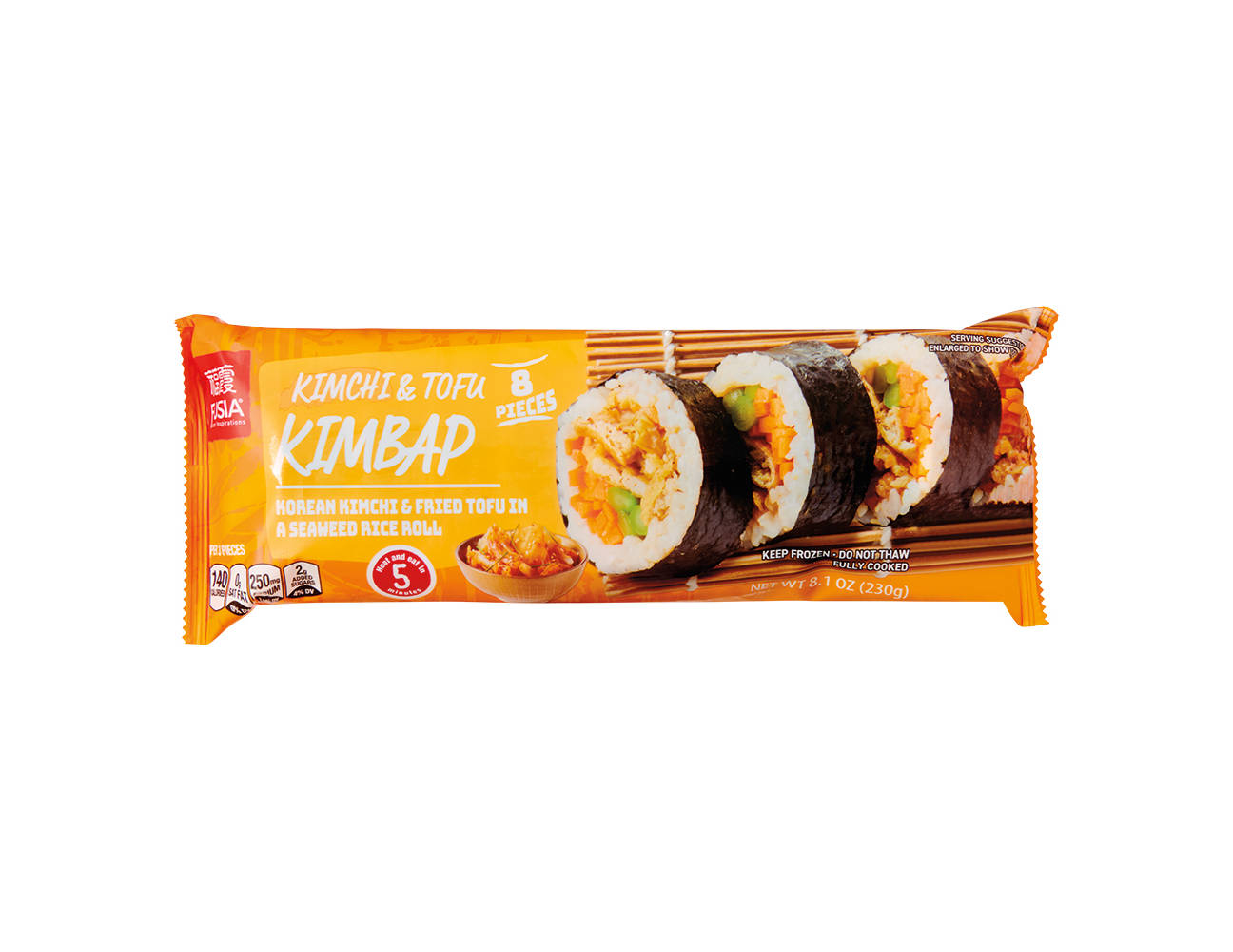 Fusia Asian Inspirations Kimchi & Tofu Kimbap, 8 count